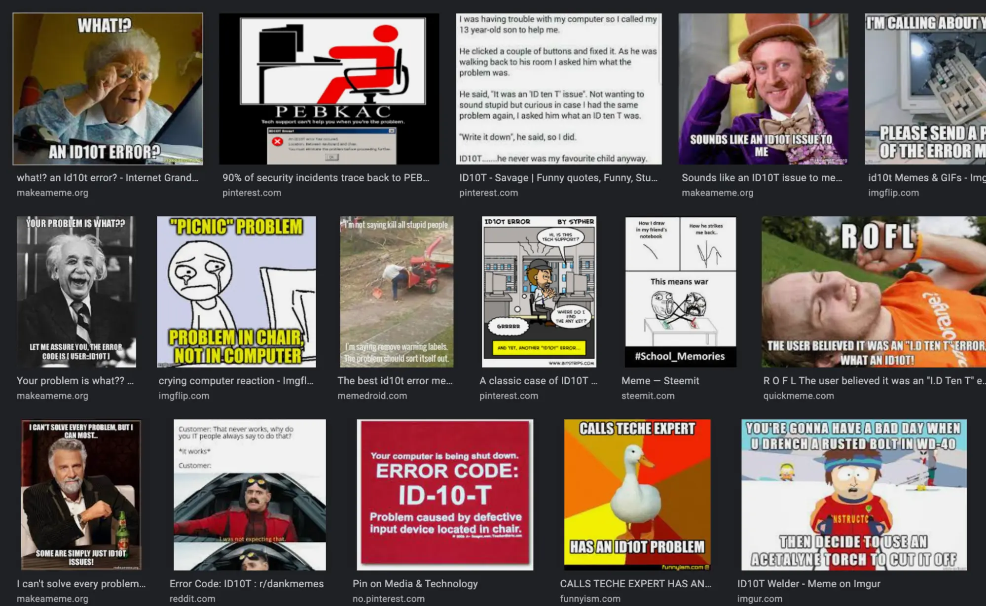 User errors: they are not just idiots